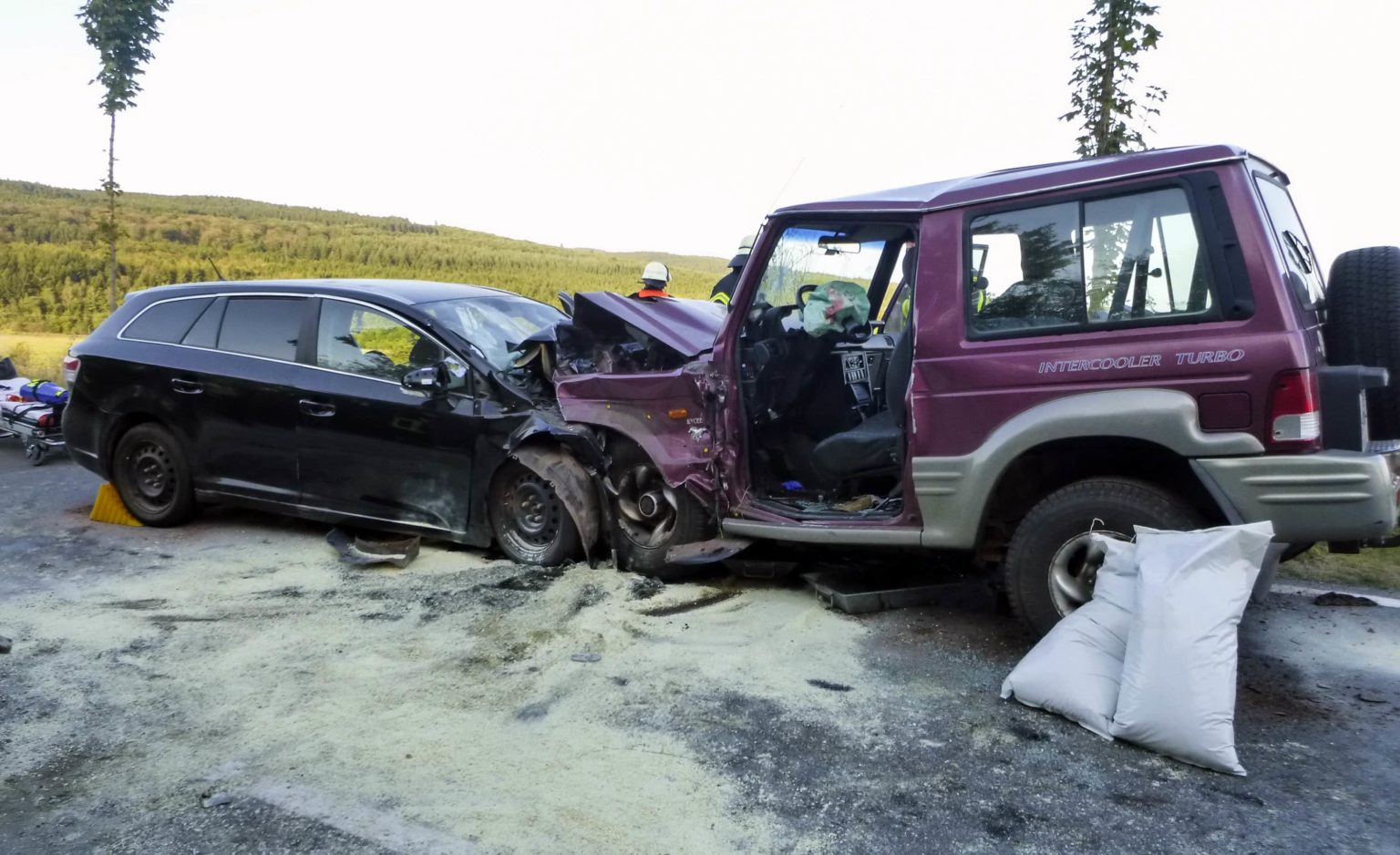 Frontal-Crash auf der B 268 bei Losheim – Blaulichtreport-Saarland.de